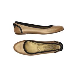 Salvatore Ferragamo Ballerina Damen Größe 42.5 Second Hand gold