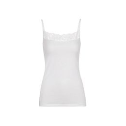 TRIGEMA Unterhemd &raquo;Spaghettitr&auml;ger Unterhemd mit Spitze&laquo; 1 Stk. weiss XXL - 1 Stk. 1 Stk. XXL Stretch-Qualit&auml;t