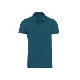 TRIGEMA Poloshirt &raquo;Slim Fit Poloshirt aus DELUXE-Piqu&eacute;&laquo; 1 Stk. petrol L L DELUXE-Piqu&eacute;-Qualit&auml;t