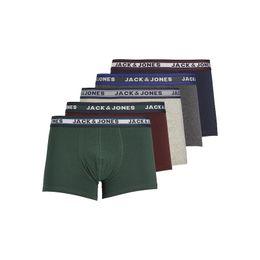 Jack & Jones JACK & JONES Trunk &raquo;JACOLIVER TRUNKS 5 PACK NOOS&laquo; Packung, 5 Stk. Dark Grey Melange Detail:Sea Moss - Port royal - Navy blazer -Light grey melange...