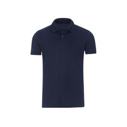 TRIGEMA Damen Poloshirt &raquo;TRIGEMA Poloshirt aus elast. Piqu&eacute;&laquo; 1 Stk. blau XL