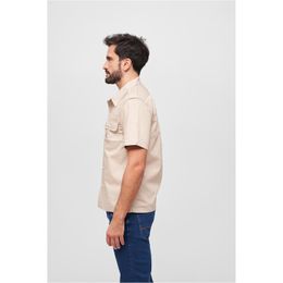 Brandit Langarmhemd &raquo;Herren US Shirt Ripstop shortsleeve&laquo; 1 Stk. beige 7XL - US-Gr&ouml;&szlig;en US-Gr&ouml;&szlig;en 7XL Kurz&auml;rmelige Hemden f&uuml;r Freizeit und B&uuml;ro