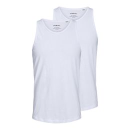 Jack & Jones JACK & JONES Muskelshirt »JACBASIC TANKTOP 2 PACK NOOS« Packung, 2er-Pack, 2 Stk. White S S Bequemer Rundhalsausschnitt: perfekt für sportliche und...