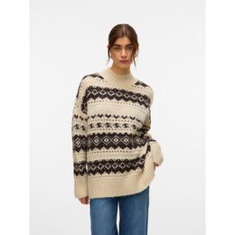 V&eacute;ro Moda Vero Moda Damen Strickpullover &raquo;VMAMPLE LS HIGH NECK PULLOVER BOO&laquo; L