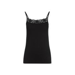 TRIGEMA Unterhemd &raquo;Spaghettitr&auml;ger Unterhemd mit Spitze&laquo; 1 Stk. schwarz XXL - 1 Stk. 1 Stk. XXL Stretch-Qualit&auml;t