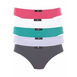 H.I.S. H.I.S String (5er Pack) Damen Gr&ouml;&szlig;e L/XL t&uuml;rkis / opal / dunkelgrau / pink / wei&szlig;