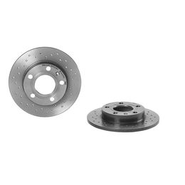 Brembo Bremsscheibe XTRA LINE 08.9136.1X hinten rechts links Gelocht 245mm f&uuml;r SEAT AUDI 8E0615601P 8E0615601B