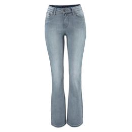 Arizona High-waist-Jeans &raquo;Bootcut mit komfortabler Leibh&ouml;he&laquo; Damen Gr&ouml;&szlig;e 34 blue denim