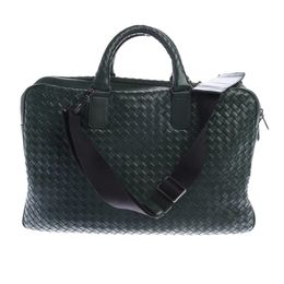 Bottega Veneta Ledertasche Herren Gr&ouml;&szlig;e One Size Second Hand gr&uuml;n