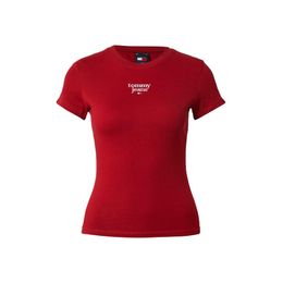 Tommy Jeans T-Shirt 'Essential' Damen Gr&ouml;&szlig;e 6XL rot / wei&szlig;