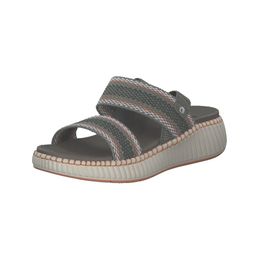 Jana Sandale Damen Gr&ouml;&szlig;e 36 creme / oliv / orange