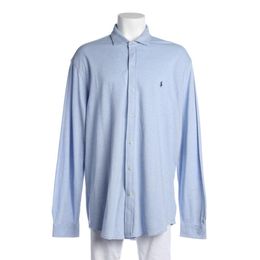 Polo Ralph Lauren Freizeithemd / Shirt / Polohemd langarm Herren Gr&ouml;&szlig;e XXL Second Hand hellblau
