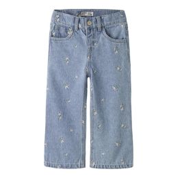 name it Jeans 'NMFRose' M&auml;dchen Gr&ouml;&szlig;e 128 blau / hellgr&uuml;n / wei&szlig;