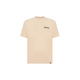 Dickies T-Shirt 'Pelham' Herren Gr&ouml;&szlig;e L beige / navy