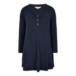 Apricot Soft Touch Rib Knit Mini Dress ' ' Damen Gr&ouml;&szlig;e 44 navy Winterkleid