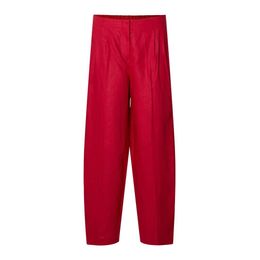 Selected Bundfaltenhose 'SLFBARREL LIA' Damen Gr&ouml;&szlig;e 36 blutrot
