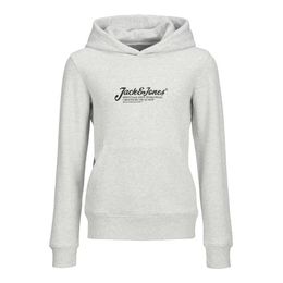Jack & Jones Jack & Jones Junior Hoodie 'Beau' Jungen Gr&ouml;&szlig;e 128 wei&szlig;