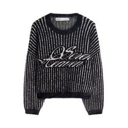 Bershka Sweater male Black size XS