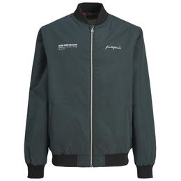 Jack & Jones Jack & Jones Junior &Uuml;bergangsjacke 'Great' Jungen Gr&ouml;&szlig;e 146 petrol / schwarz / wei&szlig;