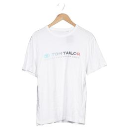 Tom Tailor T-Shirt Herren Gr&ouml;&szlig;e L Second Hand wei&szlig;