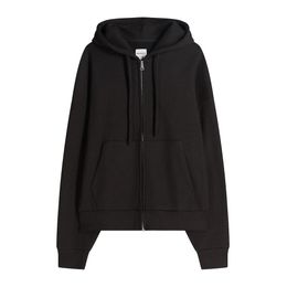 Bershka Zip-Up Hoodie male Black size XS