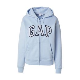 GAP Zip-Up Hoodie 'HERITAGE' female Blue size XS