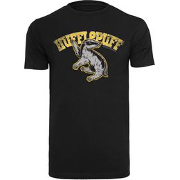 F4NT4STIC T-Shirt 'Harry Potter Hufflepuff Sport Emblem' Herren Gr&ouml;&szlig;e XXL gelb / grau / schwarz