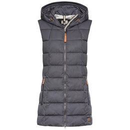 Camel Active Lange Weste mit Kapuze Damen Gr&ouml;&szlig;e XS dunkelblau