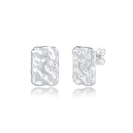 Elli Ohrringe 925 Sterling Silber Pl&auml;ttchen, Rechteck in Silber | Gr.: onesize