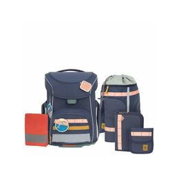 L&auml;ssig L&auml;ssig School Set Slim Unique - Schulranzen Set 7tlg. (Black) in Navy | Gr.: onesize