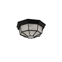 Licht-Erlebnisse Außen Deckenlampe (B)27 x (L)27 x (H)13 cm in Schwarz | Gr.: onesize