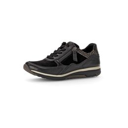 rollingsoft Sportliche Schn&uuml;rschuhe in Schwarz | Gr.: 39