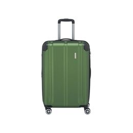 Travelite City - 4-Rollen-Trolley erw. M 68 cm (rot) in gr&uuml;n | Gr.: onesize