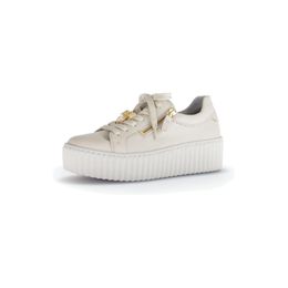 Gabor Sportliche Schn&uuml;rschuhe in Beige | Gr.: 40,5