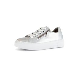 Gabor Sportliche Schn&uuml;rschuhe in Silber | Gr.: 39