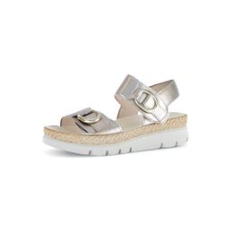 Gabor Plateau Sandaletten in Gold | Gr.: 40