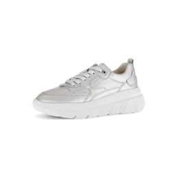 Gabor Sportliche Schn&uuml;rschuhe in Silber | Gr.: 38