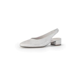 Gabor Slingpumps in Silber | Gr.: 38,5