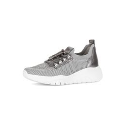 Gabor Sportliche Schn&uuml;rschuhe in Silber | Gr.: 40
