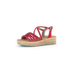 Gabor Plateau Sandaletten in Rot | Gr.: 36