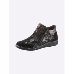 Reflexan Stiefelette in schwarz-gebl&uuml;mt | Gr.: 41