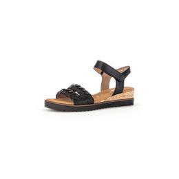 Gabor Comfort Keilsandaletten in Schwarz | Gr.: 40