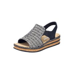 Rieker Schaftsandalen in Schwarz | Gr.: 39