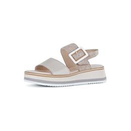 Gabor Comfort Plateau Sandaletten in Beige | Gr.: 38,5