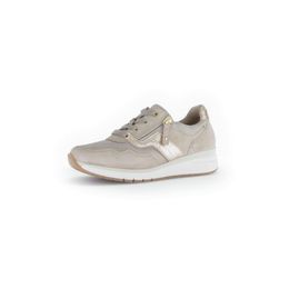 Gabor Comfort Sportliche Schn&uuml;rschuhe in Beige | Gr.: 38,5