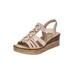 Rieker Keilsandaletten in Beige | Gr.: 43