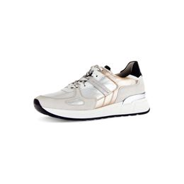 Gabor Comfort Sportliche Schn&uuml;rschuhe in Beige | Gr.: 37,5