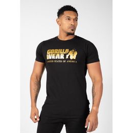 Gorilla Wear T-shirt - Classic - Schwarz/Gold | Gr.: S