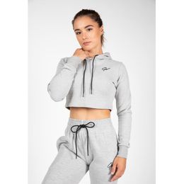 Gorilla Wear Crop-Top-Hoodie - Pixley - Grau | Gr.: XS