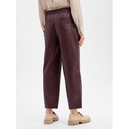 Opus Kunstlederhose Myha Edgy in aubergine - 0001 | Gr.: 34